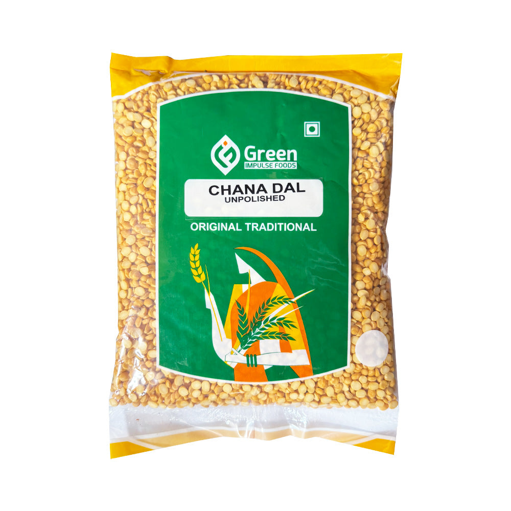Green Impulse Chana Dal - 1kg | Lentils, Beans & Pulses | Bazaar Foods