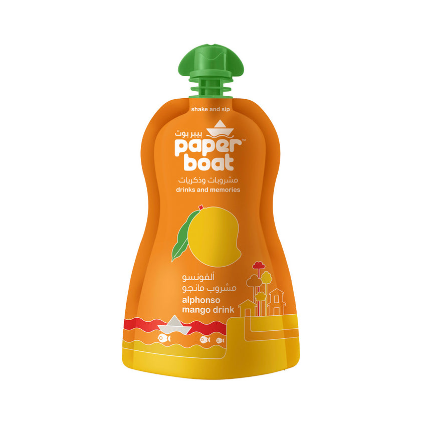 Paper Boat Alphonso Mango Drink - 180ml | Drinks & Beverages | Bazaar Foods