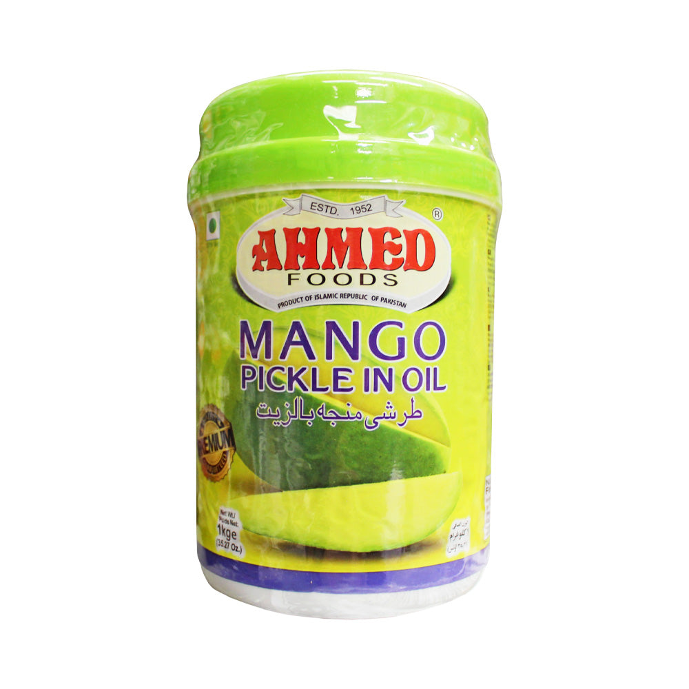 Ahmed Foods Mango Pickle in Oil - 1kg | Pickles & Sauces | Bazaar Foods