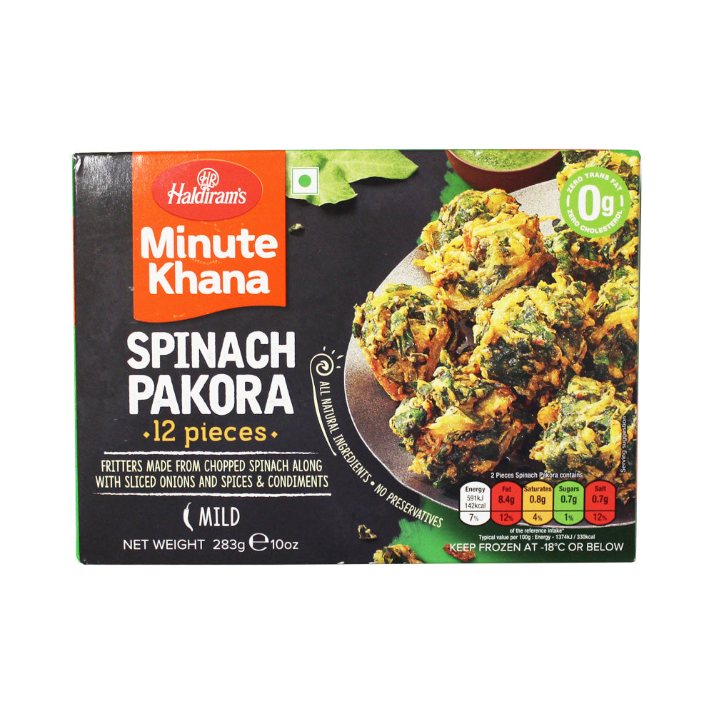 Haldirams Spinach Pakora - 12pcs | Frozen Foods | Bazaar Foods