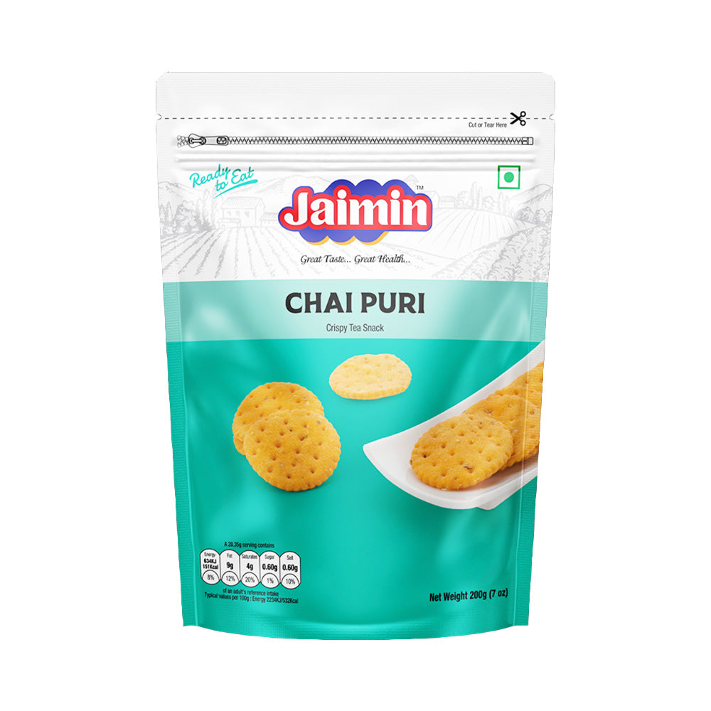 Jaimin Chai Puri - 200g | Sweets, Snacks & Savouries | Bazaar Foods