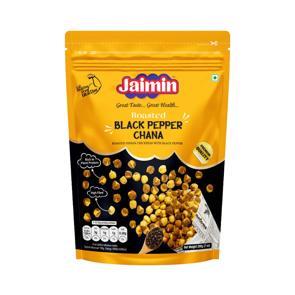 Jaimin Roasted Black Pepper Chana - 200g | Sweets, Snacks & Savouries ...