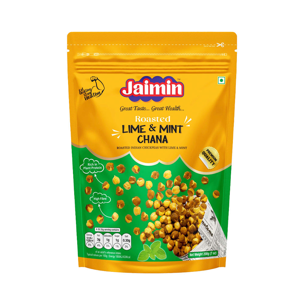 Jaimin Roasted Lime & Mint Chana - 200g | Sweets, Snacks & Savouries ...