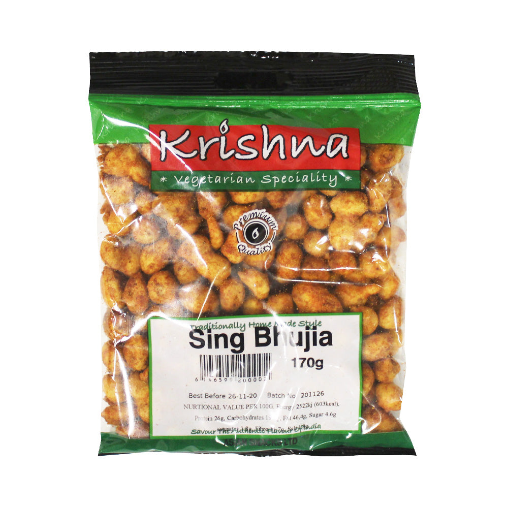 Krish Sing Bhujia Peanuts (Masala) - 170g | Sweets, Snacks & Savouries ...