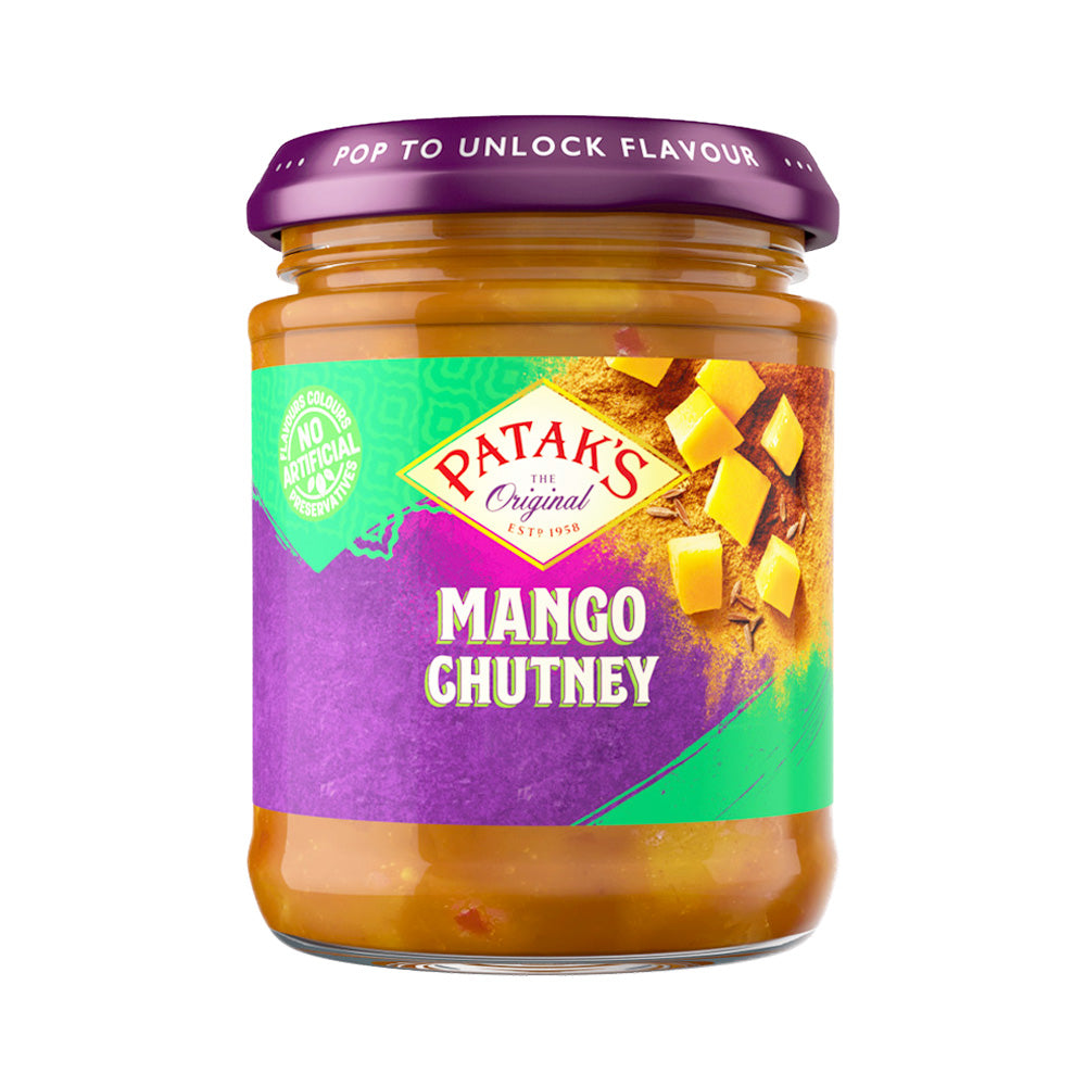 Patak's Hot Mango Chutney - 340g | Pickles & Sauces | Bazaar Foods