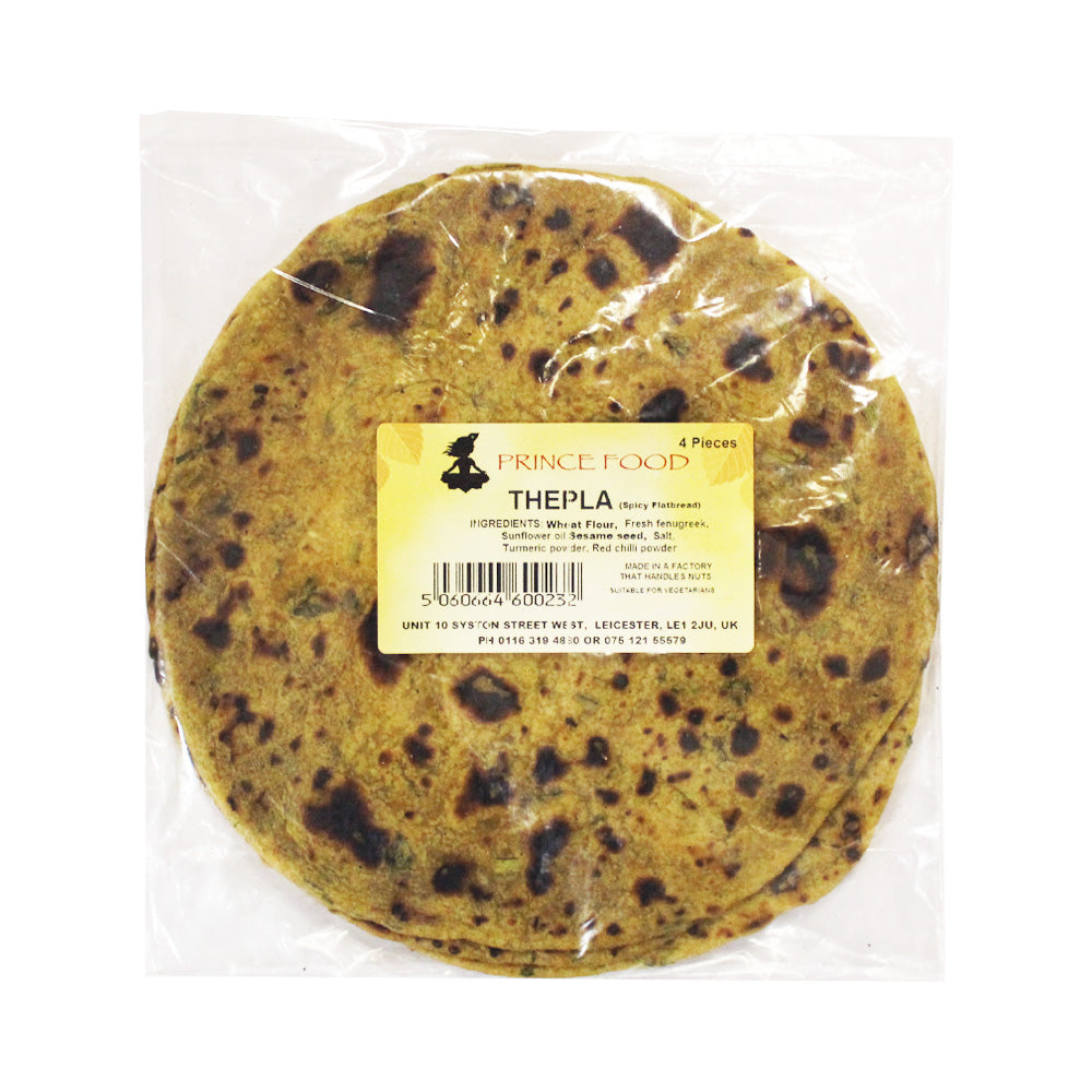 Prince Food Fresh Thepla - 4pcs | Sweets, Snacks & Savouries | Bazaar Foods