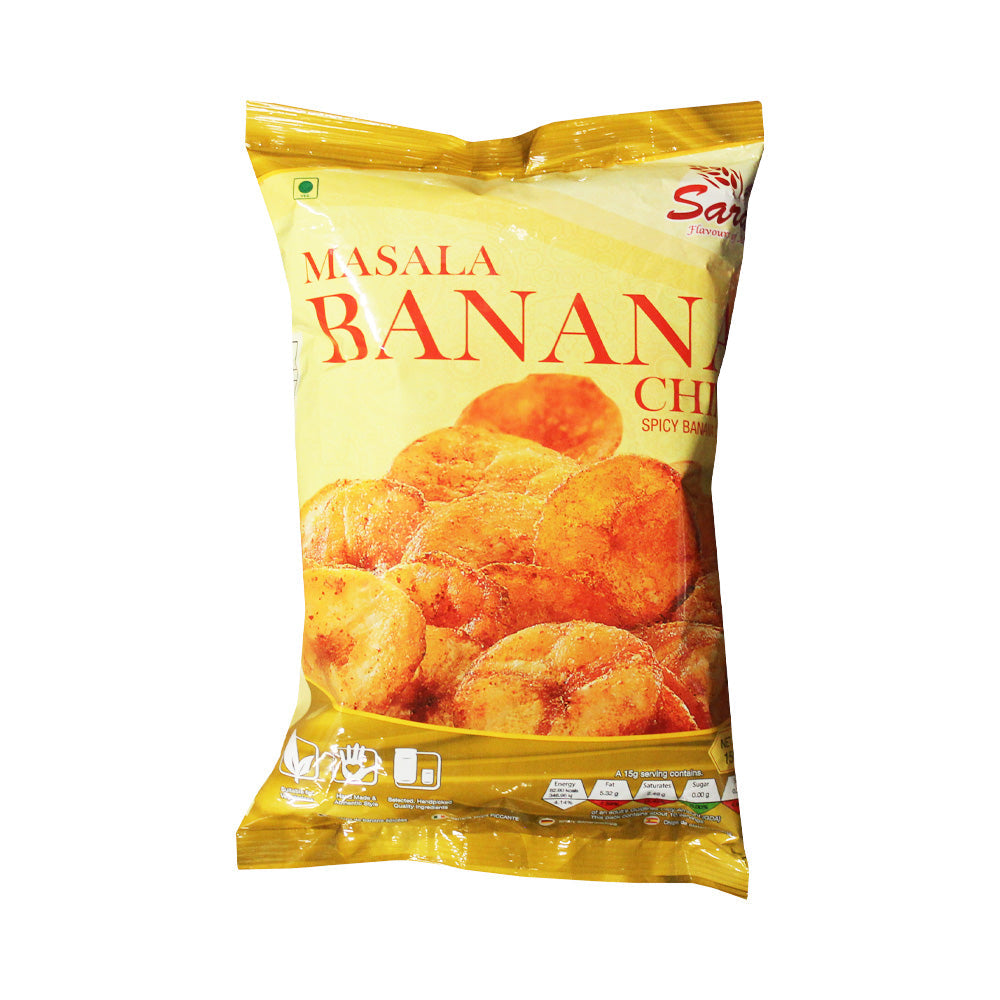 Saras Banana Chips Masala - 150g | Sweets, Snacks & Savouries | Bazaar ...