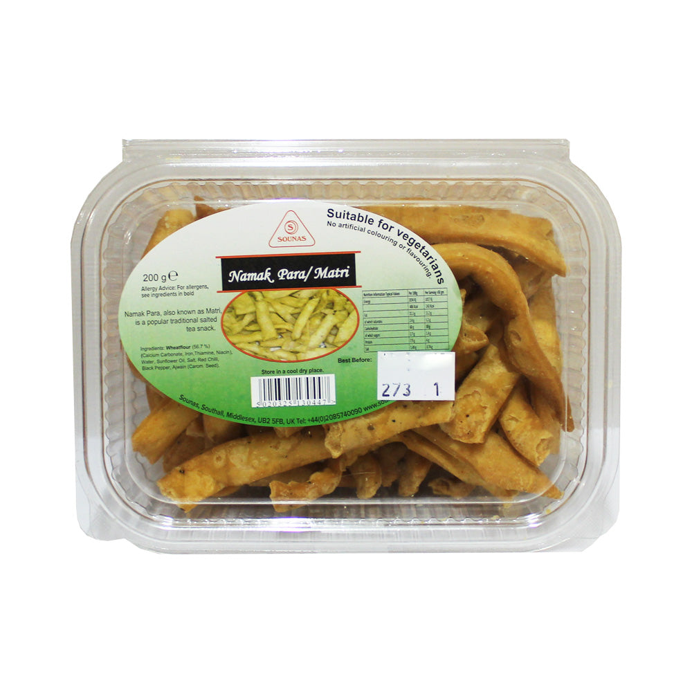 Sounas Namak Para/Matri - 200g | Sweets, Snacks & Savouries | Bazaar Foods