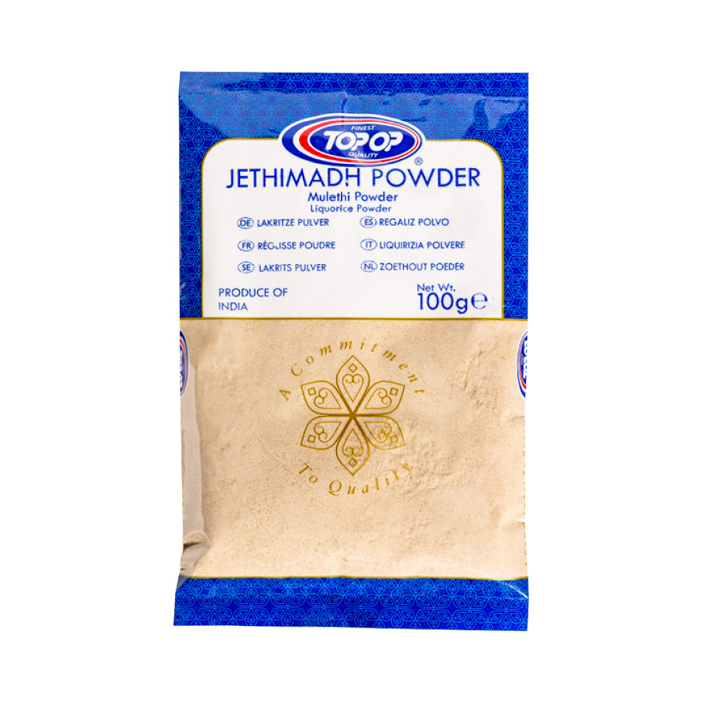 Top Op Jethimadh Powder (Mulethi Powder/Liquorice Powder) - 100g ...